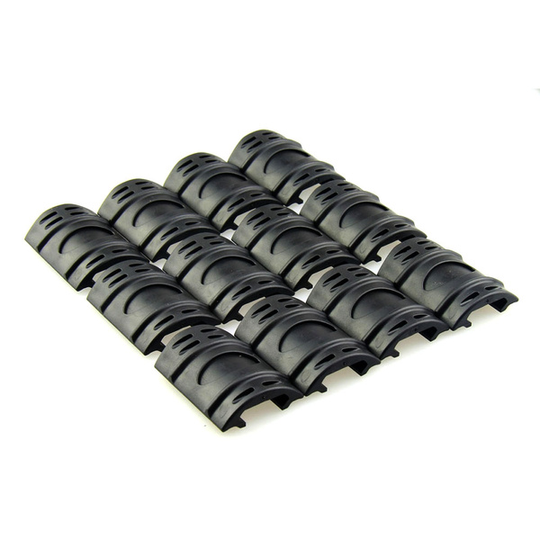12 Pieces Snap-On Rail Covers for Quad Rail Handguard, Mounts Picatinny ...