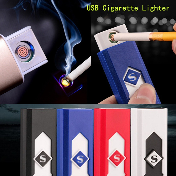 Eco-friendly USB Lighter Rechargeable Flameless Cigar Cigarette Tobacco ...