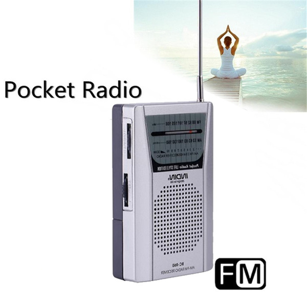 Mini Universal World Receiver Stereo Silver FM/AM Radio Built In ...