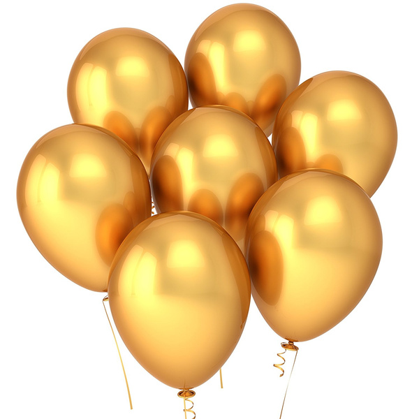 Party Golden Balloons 12 Inches (100 pack), Gold Balloons Bulk Made ...