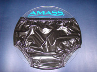 Haian Adult Incontinence Pull-on Plastic Pants Black Elastic Waist ...