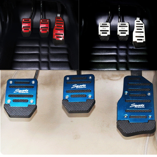 3pcs Anti-slip Car Accelerator Clutch Brake Pedal Cover Set Auto ...