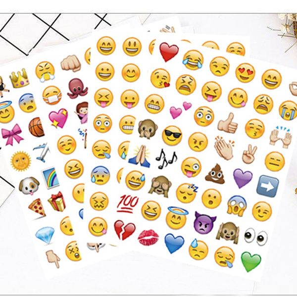 Apple Emoji emoticon stickers chat tool stickers stickers custom | Wish