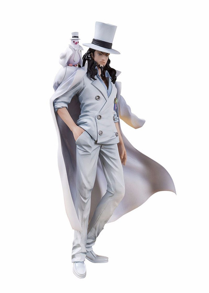 One Piece Figure Rob Lucci DXF CP9 CP0 Figure Zero One Piece Movie Gold Ver 16CM PVC Action ...