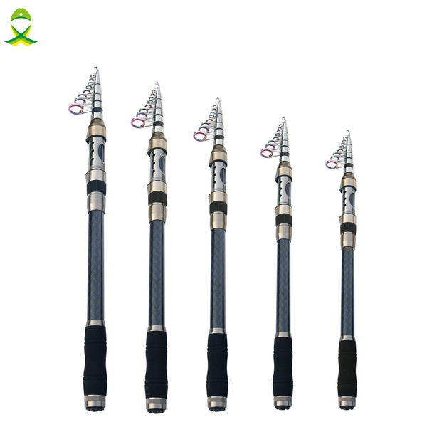 Carbon 2.1M 2.4M 2.7M 3.0M 3.6M Portable Sea Fishing Rod Spinning Fish ...