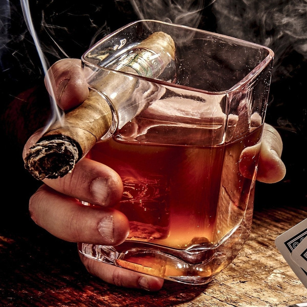 Fashion Originality Cigar Cup Transparent Wine Glass for Men's Fashion ...