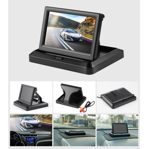 5 Inch Digital LCD TFT Color Foldable HD Car Rear View Monitor ...