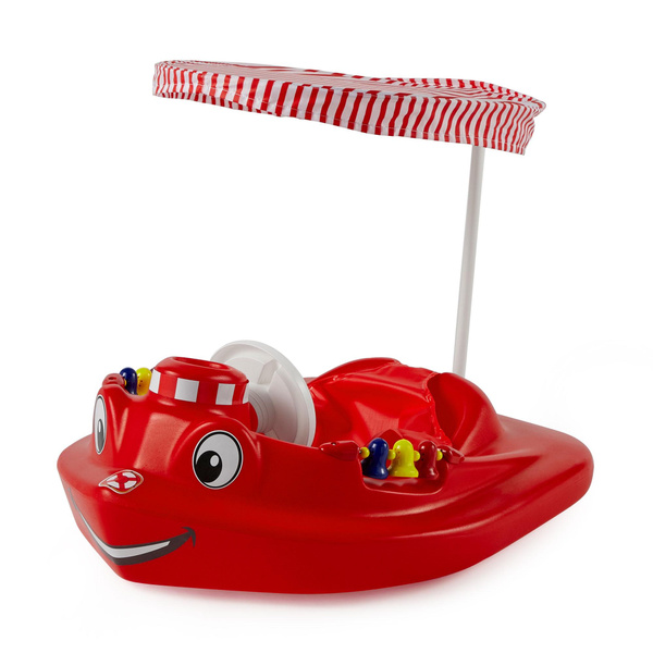 SwimWays Plastic Molded Baby Swimming Pool Tug Boat Float with Toys and ...
