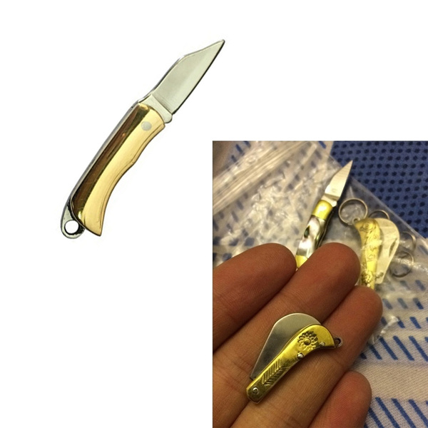 1 Piece Retro Mini Keyring Small Pocket Keychain Tactical Folding ...