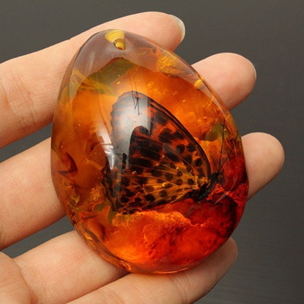 Beautiful Resin Amber Ant Scorpion Bee Butterfly Insect Stone Pendant ...