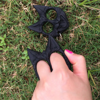 1PC Plastic steel Black cat key ring Self Defence Ring Window Breaker ...