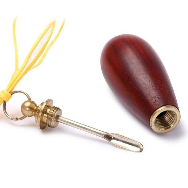 Snuff Bottle Pendant with Brass Spoon Lid Pill Box Portable Snorter ...