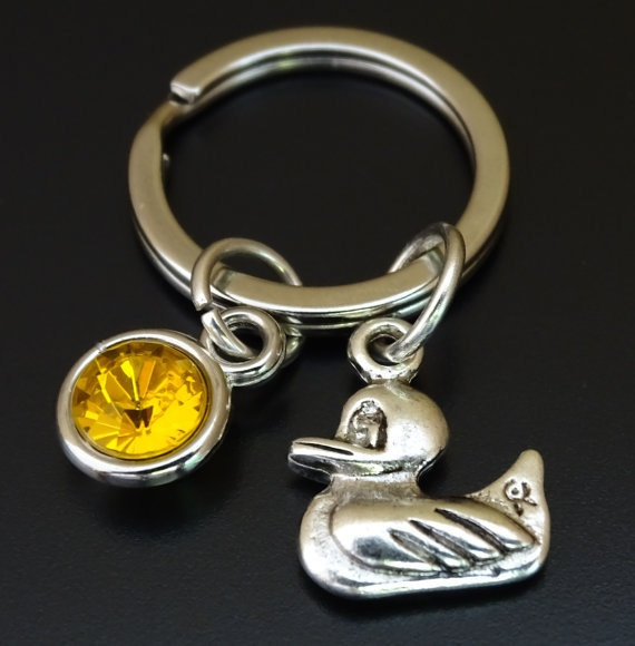Rubber Duck Keychain, Rubber Duck Charm, Rubber Duck Baby Shower Duck ...