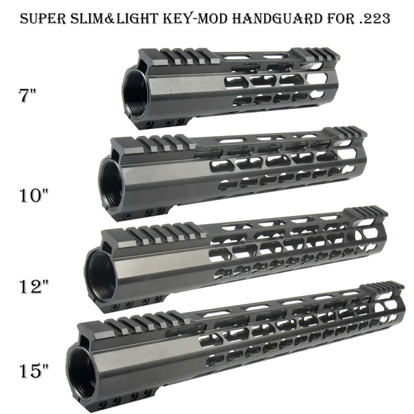Newest Design Super Slim Light KEYMOD Free Float Handguard Steel Nut /w ...