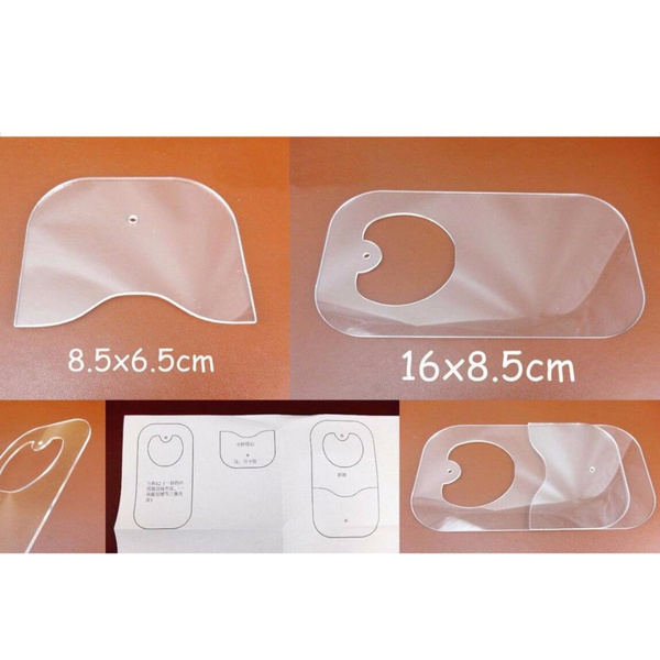 Clear Leather Craft Acrylic Perspex Coin Purse Pattern Stencil Template ...