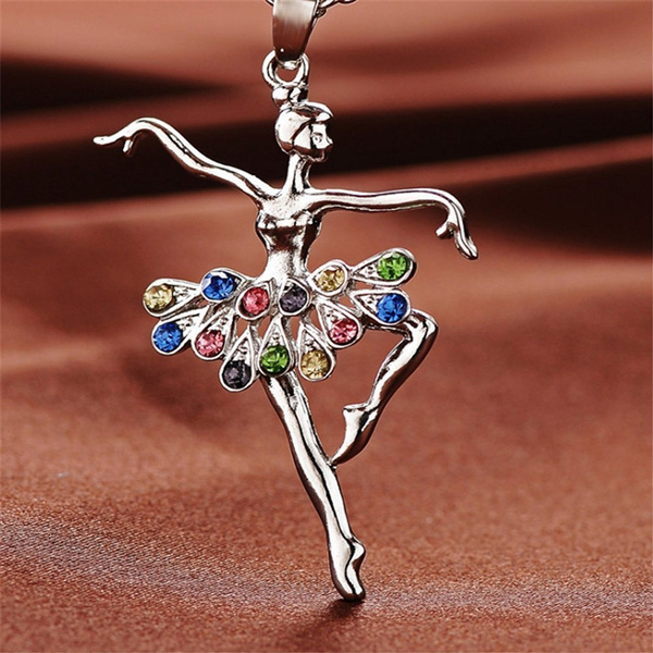 10 colour Collection Dancing Ballerina Dancer Ballet Dance Pendant ...