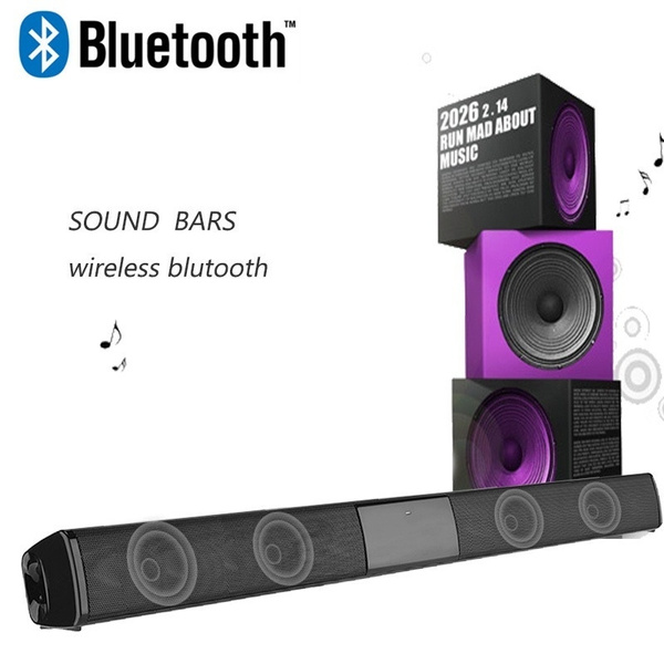 Latest Wireless Bluetooth Soundbar Stereo Speaker TV Home Theater Sound ...