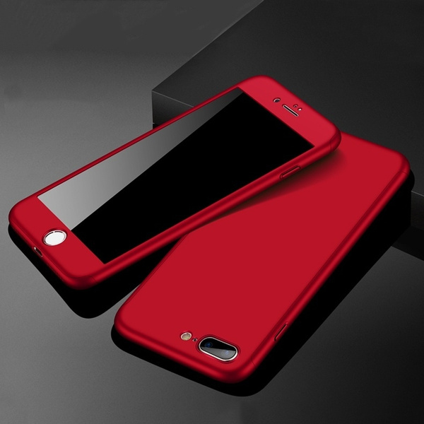 Full Protection Hard Case Hybrid 360° Acrylic Tempered Glass Phone Skin ...