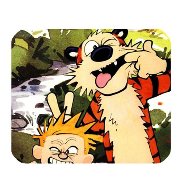 calvin and hobbes Office Rectangle Non-Slip Rubber Mousepad Mouse Mat ...