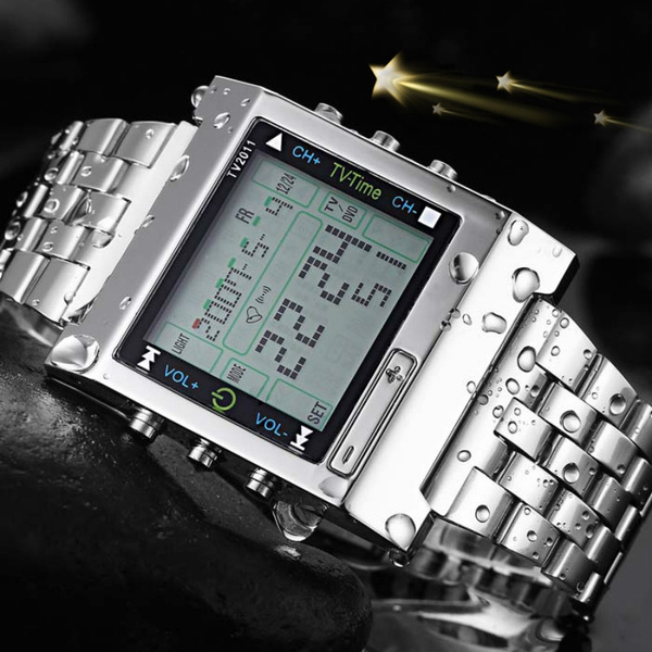New Rectangle TVG Remote Control Digital Sport Watch Luminous TV DVD ...