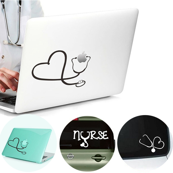 Nurse Doctor Stethoscope Love Heart Sticker Car Computer Sticker ...