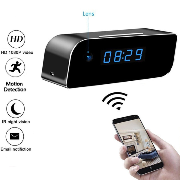 Hidden Camera,SINCERITY Wireless Security Wi-Fi Hidden Camera Clock ...
