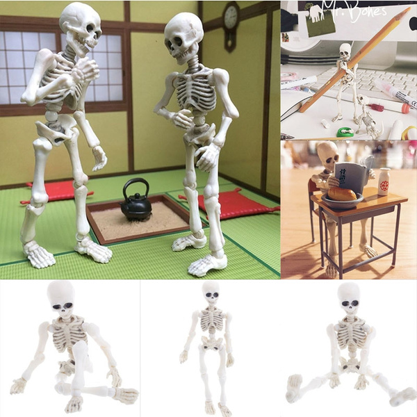 Mr. Bones Pose Skeleton Model with Dog Table Desk Book Mini Figure Kids ...