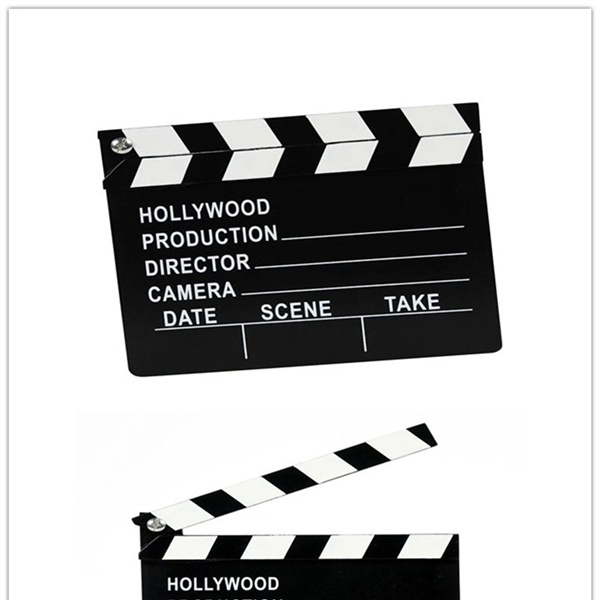 Classic Wooden Black and White Movie Clapboard Slate Directors Clapper ...