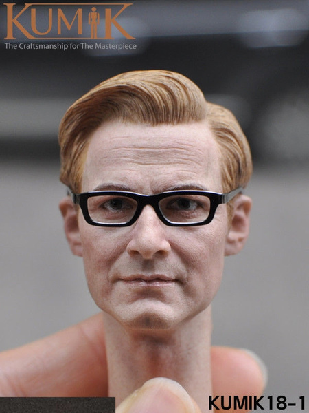 KUMIK KM18-1 Man Head Model Colin Firth Head Sculpt 1/6 Scale Harry ...