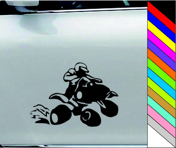 Hot Cool ATV Sticker Matte Black Decal | Wish