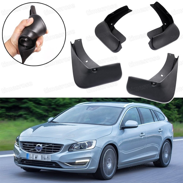 Car Mud Flaps Splash Guard Fender Mudguard Black for Volvo V60 2011 ...