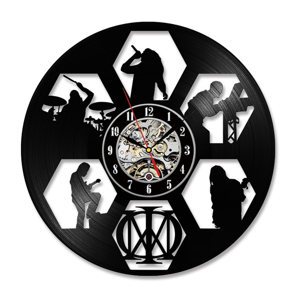Round Hollow CD Record Wall Clock Dream Theater Wall Art Vinyl Record ...