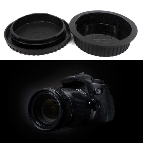 Fashion Camera Body Cover + Lens Rear Cover Cap For Canon EOS (Size ...