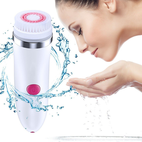 3 in 1 Electric Facial Brush, Waterproof Skin Cleanser Face Scrubber ...