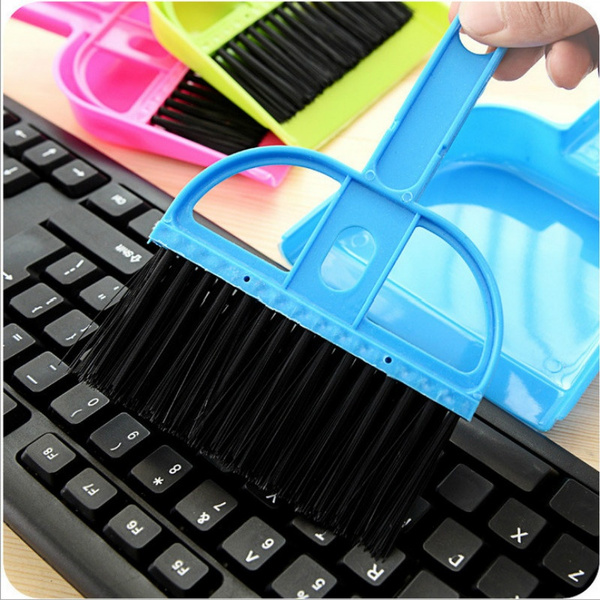zhangbendedian! Mini Desktop Sweep Cleaning Brush Small Broom Dustpan ...