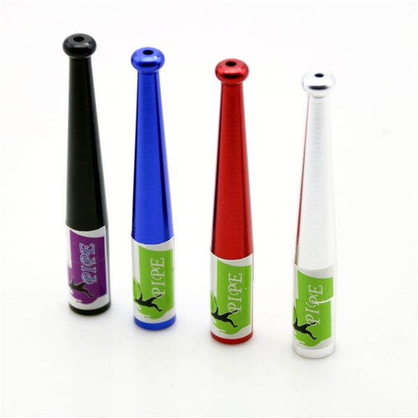 99mm Metal Baseball bat shape Smoking Tobacco Cigarette Shaped Pipe ...