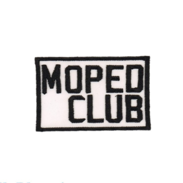 MOPED CLUB Front Patches Embroidered Iron On Patches For Clothes ...