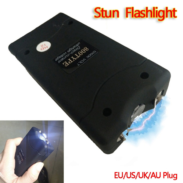 800 Type Electric Shock Flashlight Mini Stun Gun Rechargeable Cheap