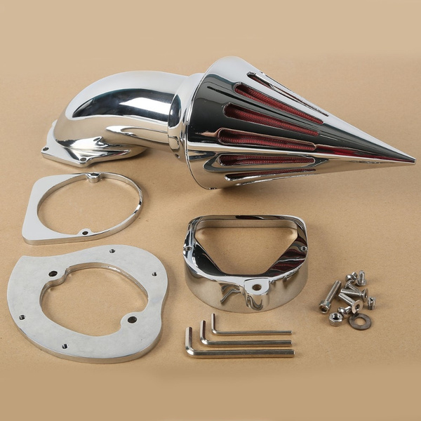 Motorcycle Spike Chrome Air Cleaner Intake Filter For Honda Shadow ACE ...