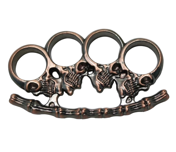 Skull Brass Knuckles Tactical Survival Multi-functional Self Defense ...