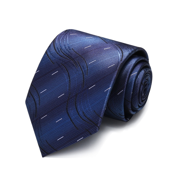 Top Quality 8cm Silk Men Ties Formal Business Blue Gentleman Necktie ...