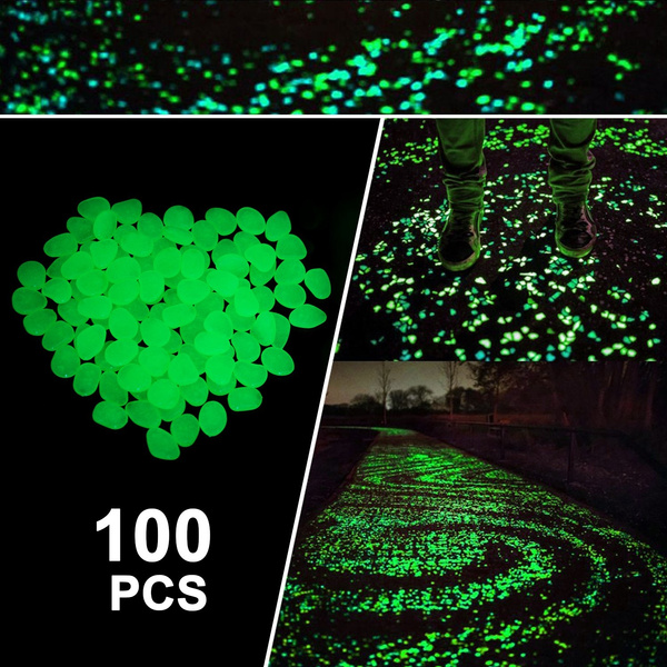 Glow in the Dark Garden Pebbles for Walkways Outdoor Decor Aquarium ...