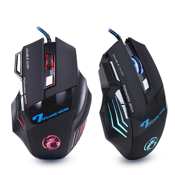 Professional Wired Gaming Mouse 7 Button 5500 DPI LED Optical USB ...