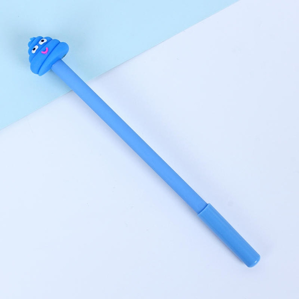 Funny Cute Poo Shape Gel Pen Black Ink Erasable Neuter Pens Kids Korean ...