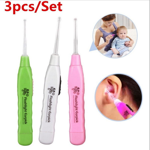 3pcs Lots LED Light Earpick Clean Wax Remover Cleaner Picker Ear Pick ...