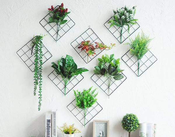Metal Wire Grid Plant Display Grid Mesh Wall Decoration Grid Wall | Wish