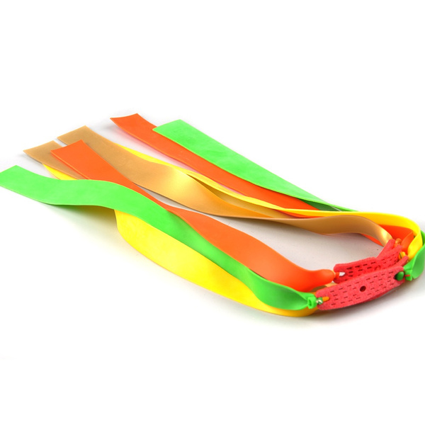 12Pcs Slingshot Powerful Elastic Flat Rubber Band Catapult Kit Set ...