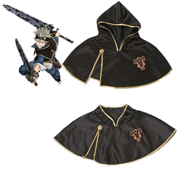 Anime Black Clover Cosplay Costume Asta Cloak Black Bull Cloak Finral ...