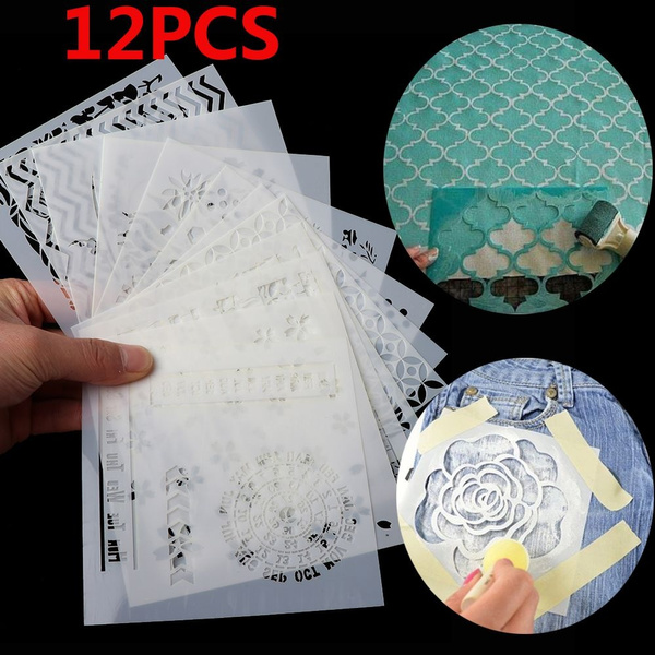 12pcs/set Hot Paper Cards DIY Crafts Scrapbooking Layering Stencils ...