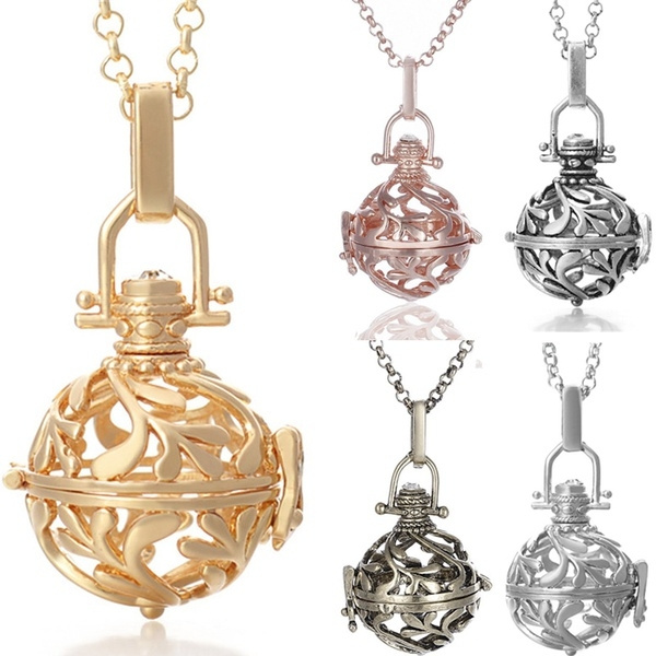 Locket Angel Caller Leaves Pendant Long Musical Sound Harmony Ball ...